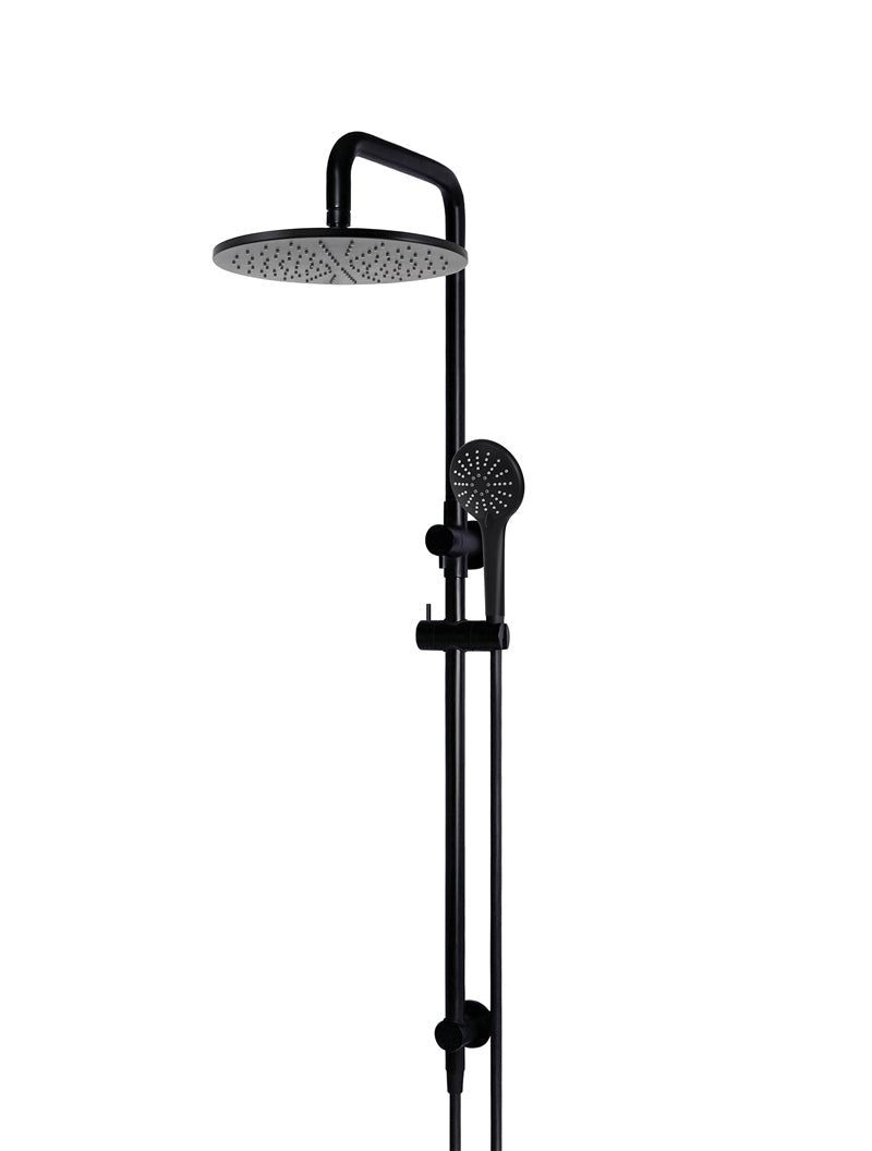 Round Combination Shower Rail, 300mm Rose, Three Function Hand Shower ...